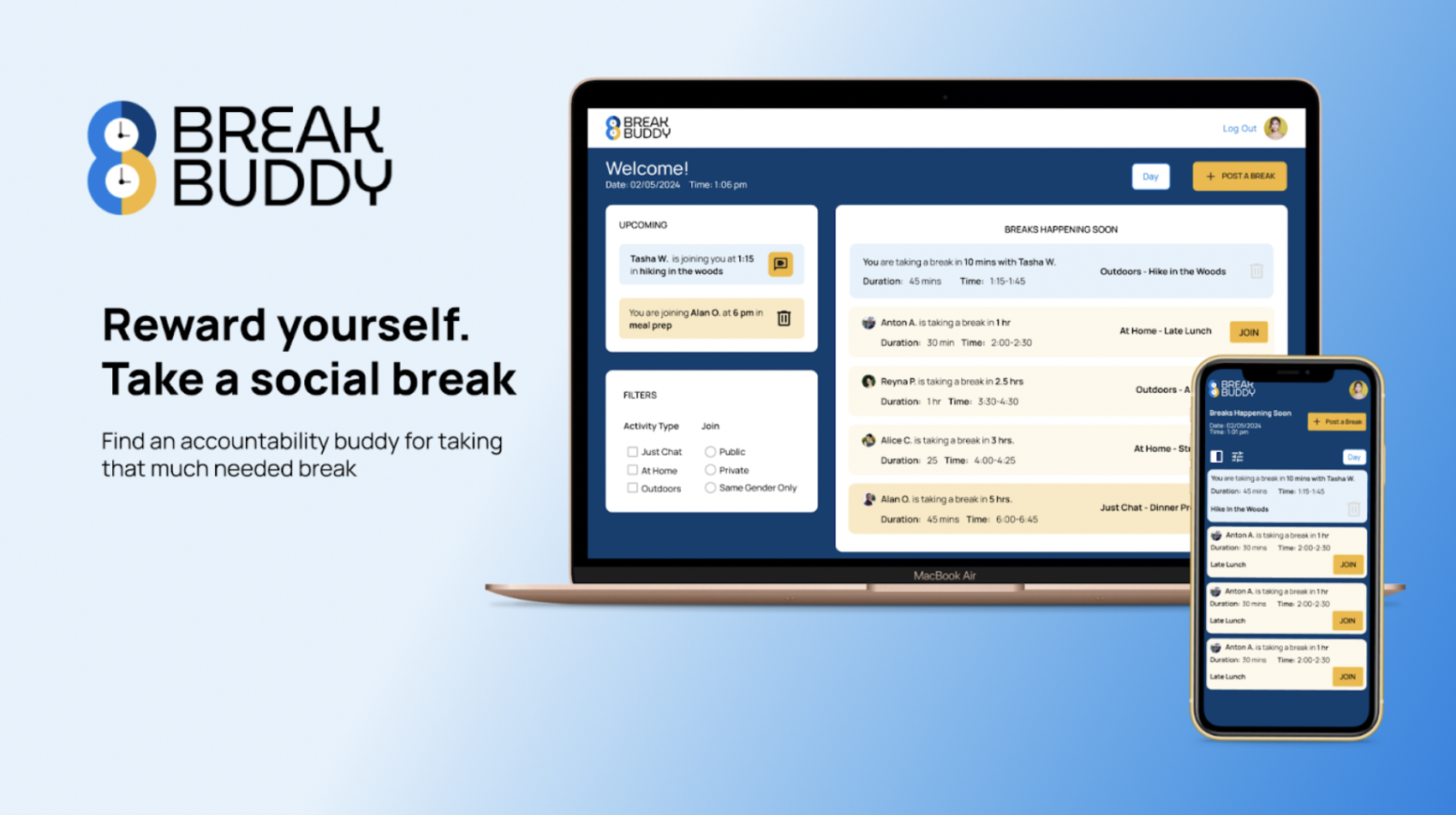 COLAB26 - Web App | Break Buddy | Co.Lab Portfolio